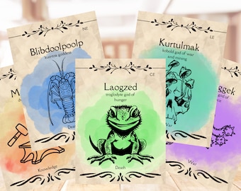 DND Dragonlance Gods Cards [PNG], DND 5e, Dungeon Master Resource, Game ...