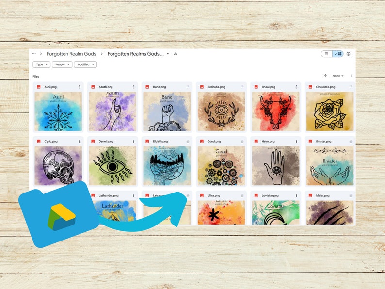 DND Forgotten Realm Human Gods Cards: Dungeon Master Resource (digital ...