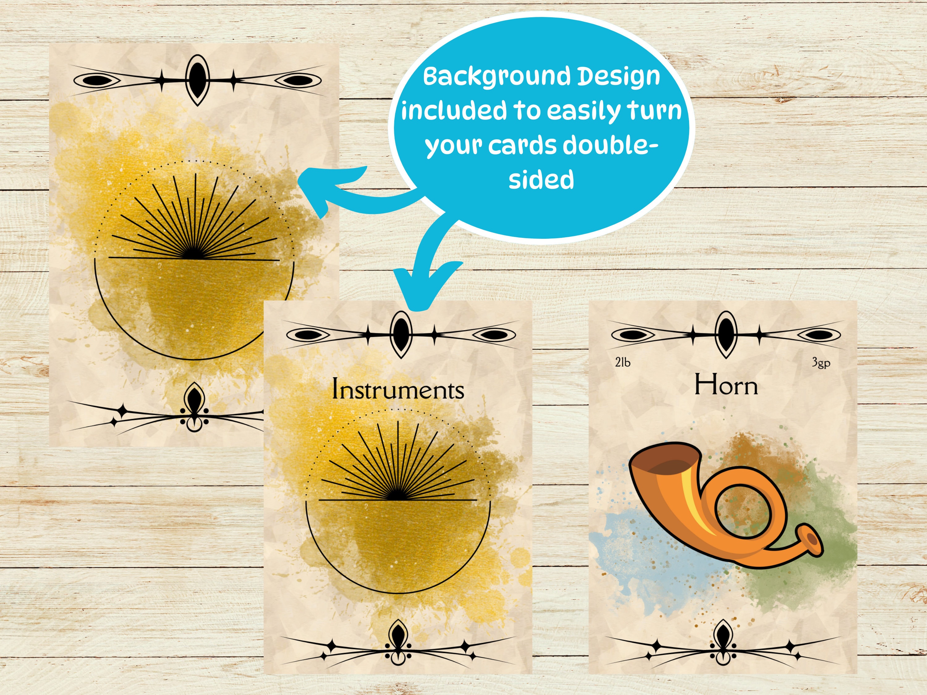 DND Instruments Cards PNG, DND 5e, Dungeon Master Resource, Game Master ...