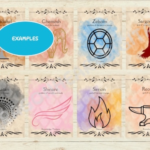 DND Dragonlance Gods Cards [PNG], DND 5e, Dungeon Master Resource, Game ...