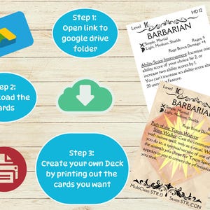 DND Barbarian Class Cards PNG DND 5e, Players' Resource, Game Master ...