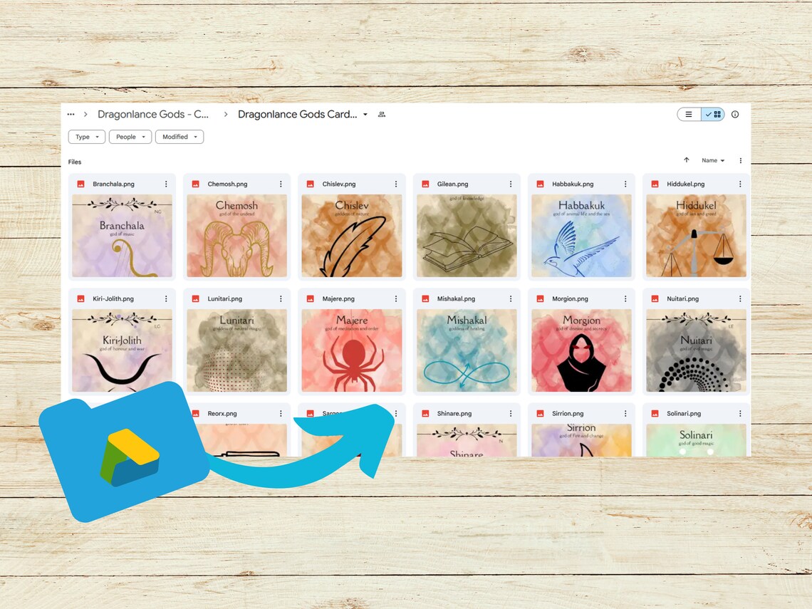 DND Dragonlance Gods Cards [PNG], DND 5e, Dungeon Master Resource, Game ...