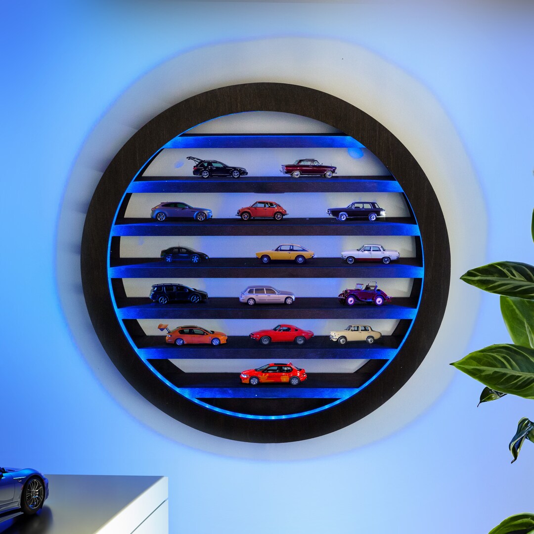 Toy Car Display, Lighted Toy Car Display, Toy Car Led Display Shelf ...