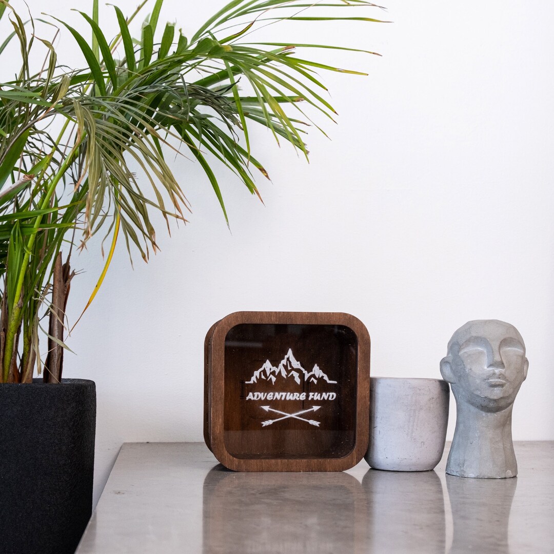 Custom Adventure Fund Box, Wood Money Box, Adventure Memory Box ...