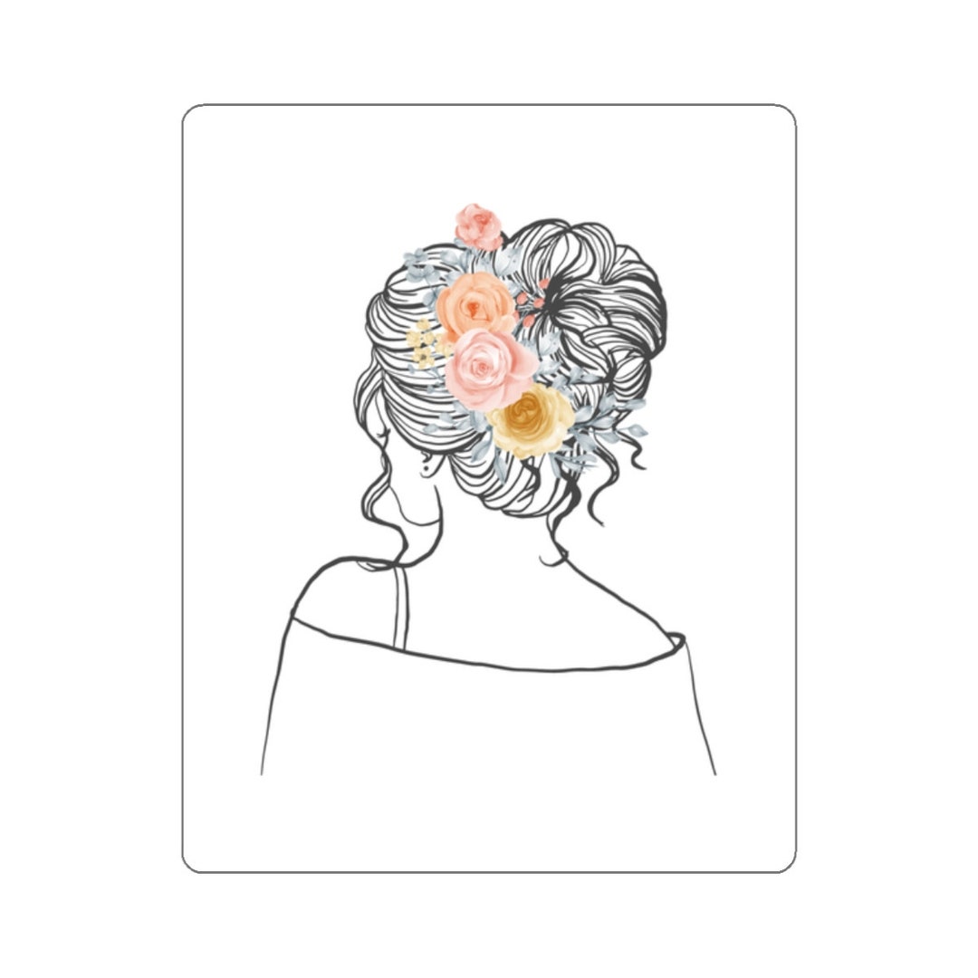 Flower Girl Sticker Laptop Sticker for Waterbottle Stickers Waterproof ...