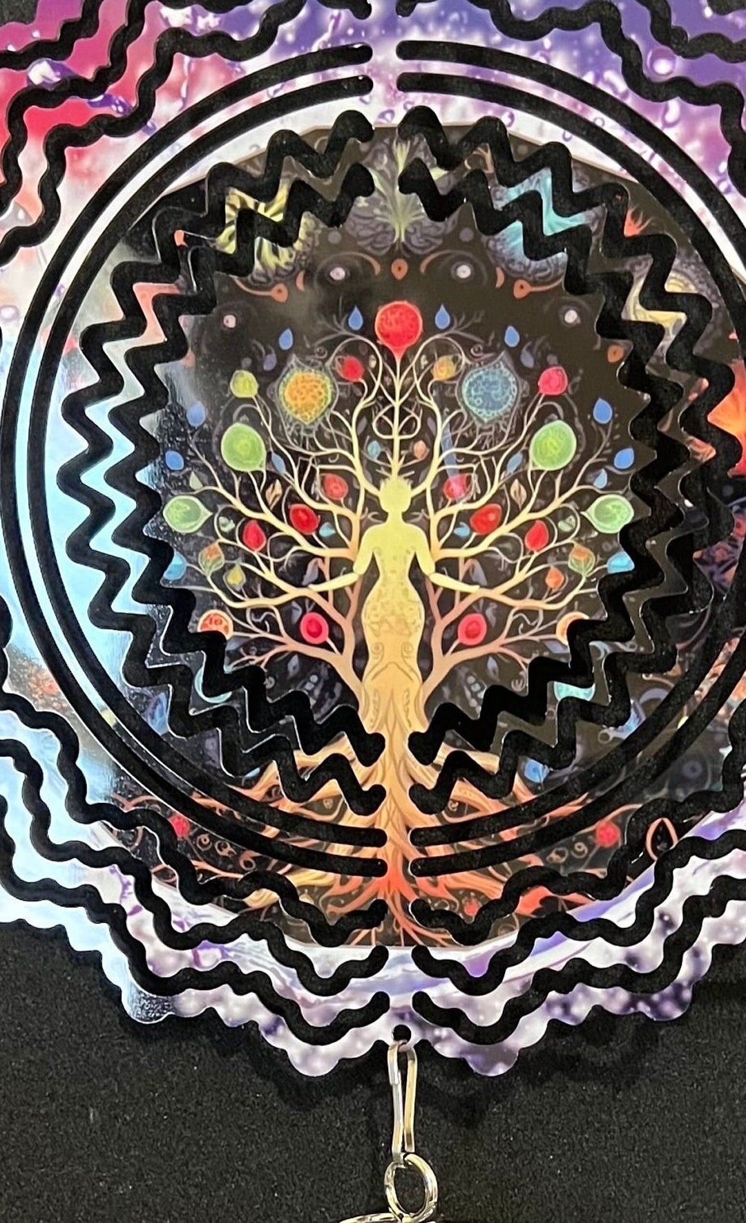 Tree of Life Wind Spinner With Tail 8 Inch - Etsy