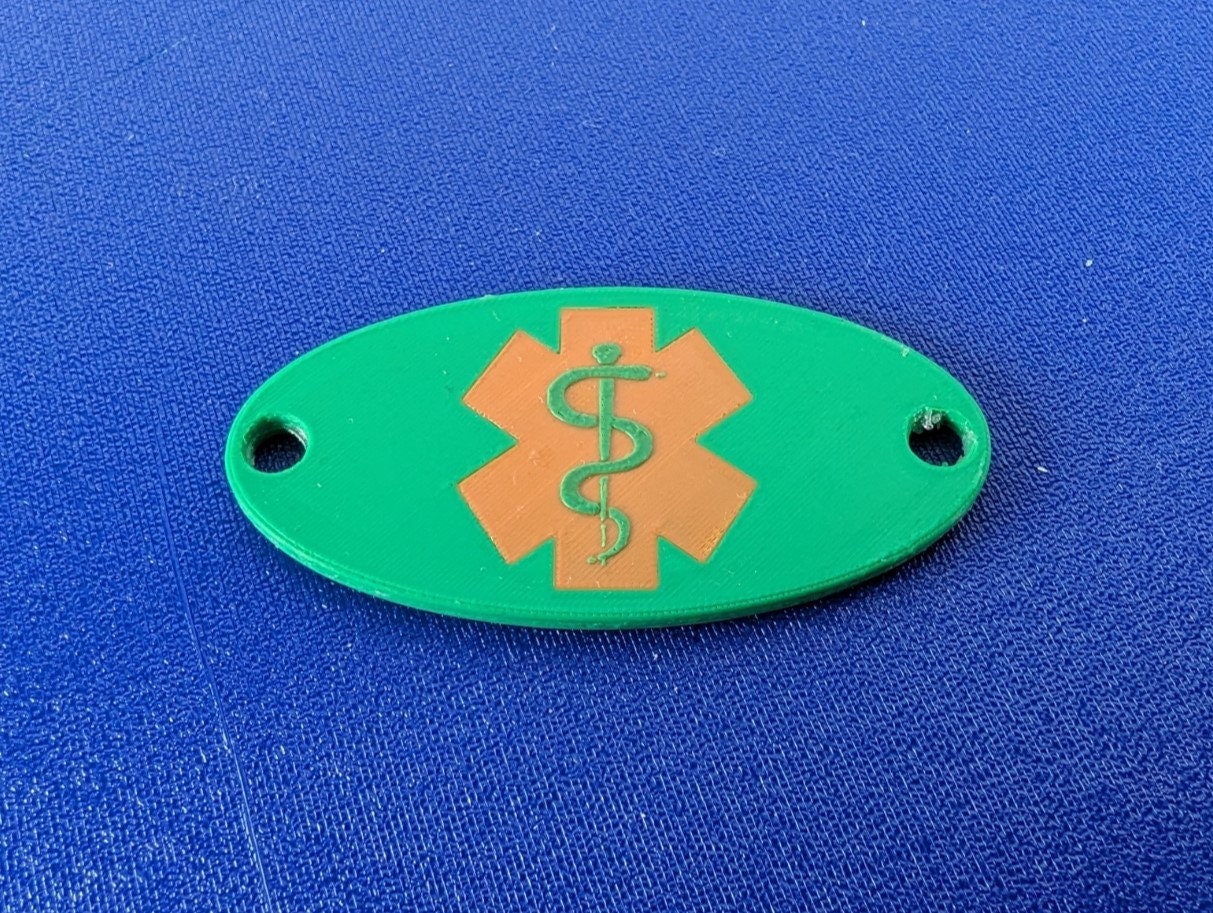 3D Printed Do Not Resuscitate Medical Alert ID Shoe Tag, Durable DNR ...
