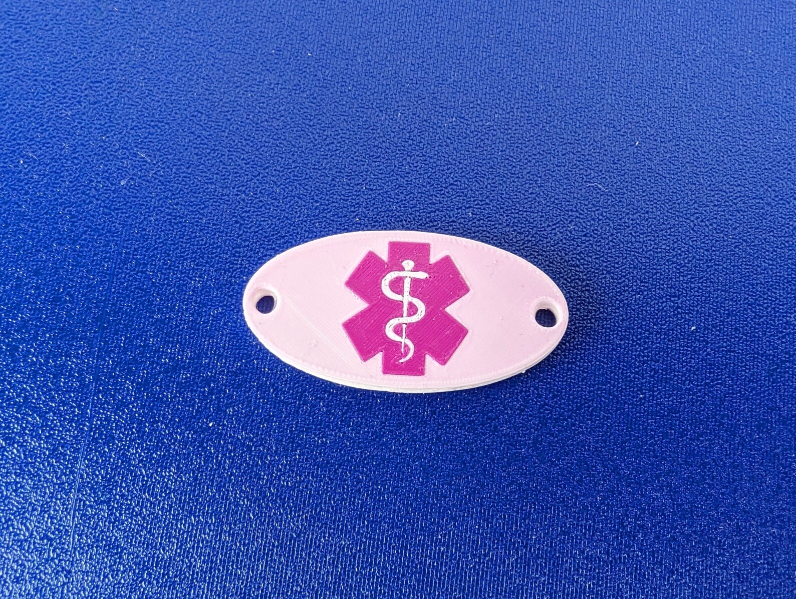 Customizable 3D Printed Medical Alert ID Shoe Tag, Personalized ...