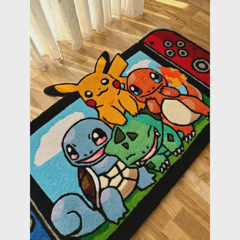 Custom Anime Game Tufted Rug – Handmade Personalized Fan Gift | Unique ...