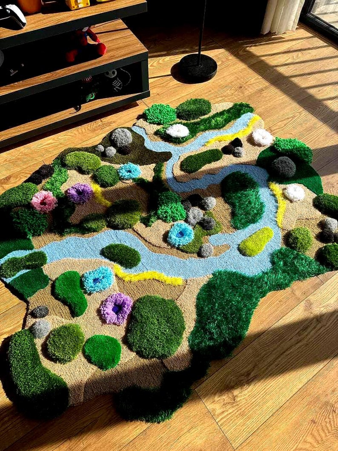 Hand-tufted 3D Mossy Rug: Custom Nature-inspired Landscape Carpet - Etsy