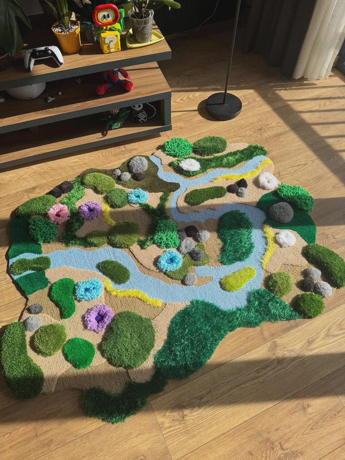 Hand-tufted 3D Mossy Rug: Custom Nature-inspired Landscape Carpet - Etsy