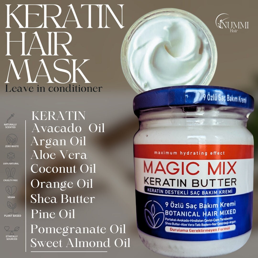 BOOM BUTTER Keratin Butter Magic Mix Hair MASK - Etsy