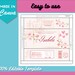 Pink Chocolate Wrapper Template Canva Editable - Etsy