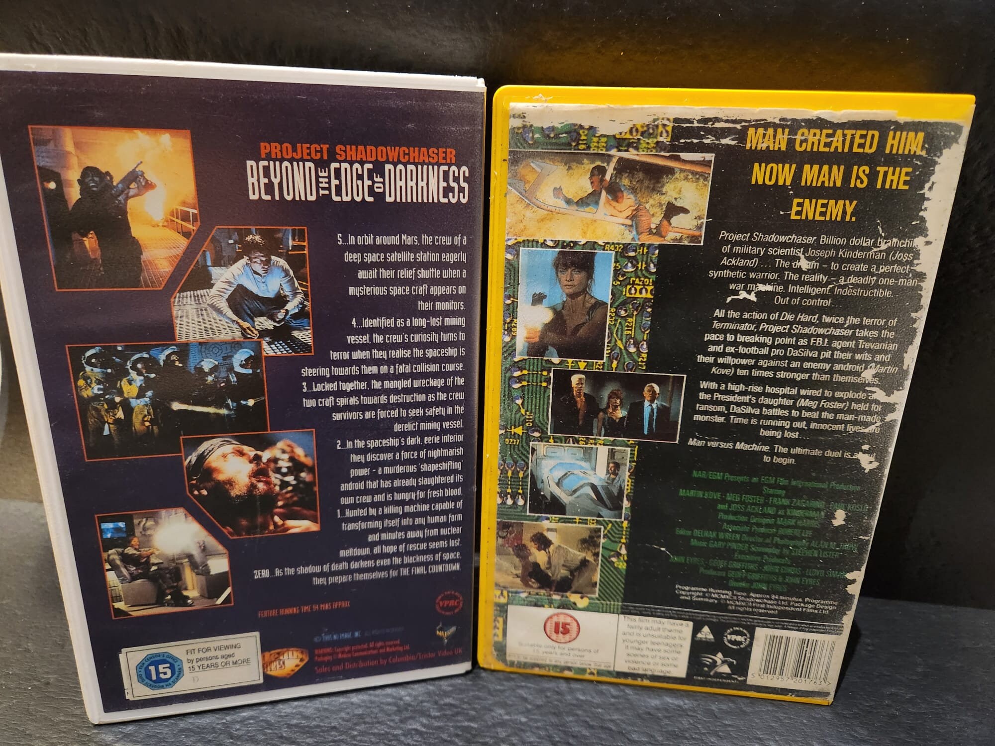 Rare VHS Horror Sci Fi 'project Shadowchaser' Collection - Etsy