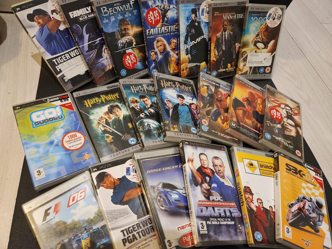 PSP UMD Movies Plus Playstation Games Lot 22 in Total - Etsy