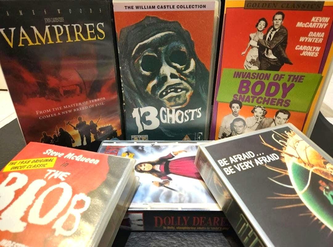 Rare Horror VHS 80s / 90s Collection like New '18' in Total Bundle - Etsy