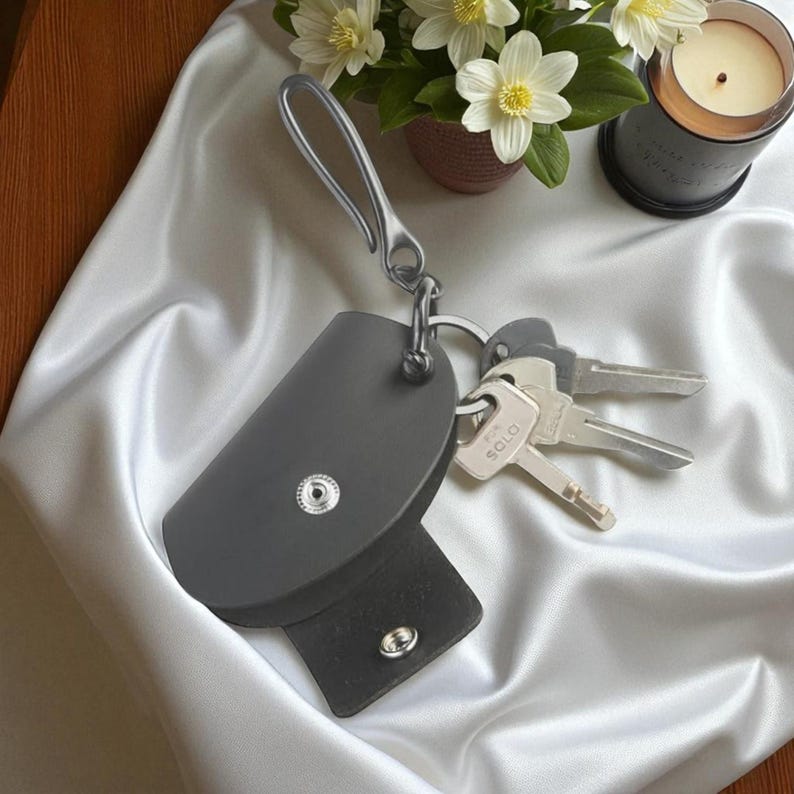 PU Leather Key Bag, Elegant Keychain Pouch, Leather Key Case, Elegant ...