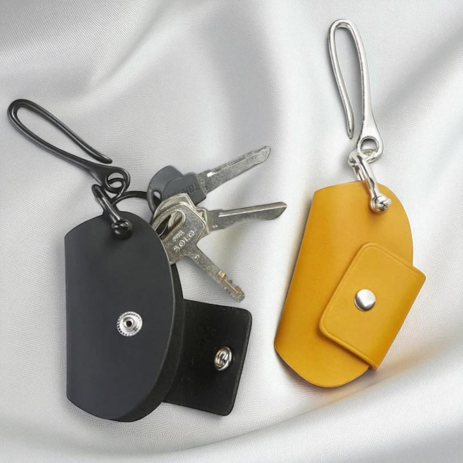 PU Leather Key Bag, Elegant Keychain Pouch, Leather Key Case, Elegant ...