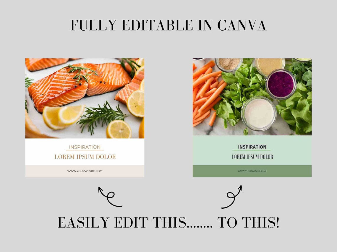 Food Instagram Posts, Healthy Eating Recipe Branding, Dietician ...