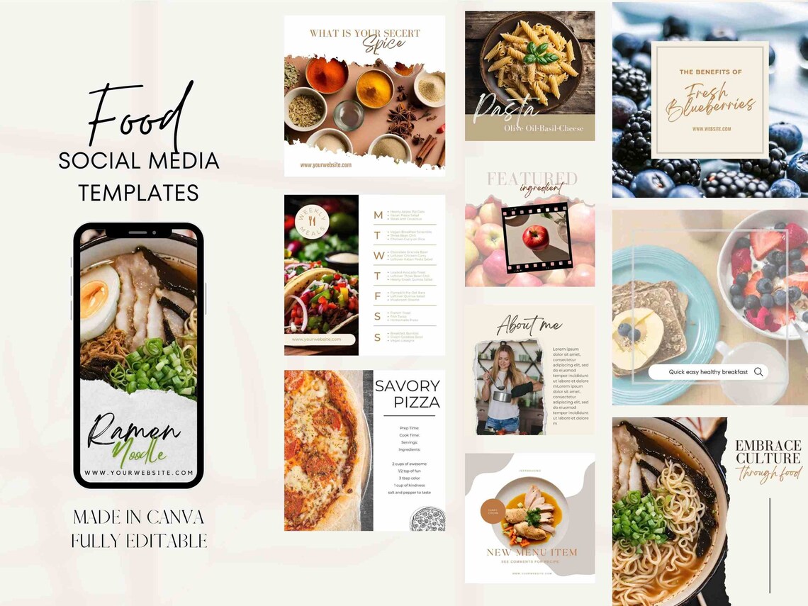 Food Instagram Posts, Healthy Eating Recipe Branding, Dietician ...