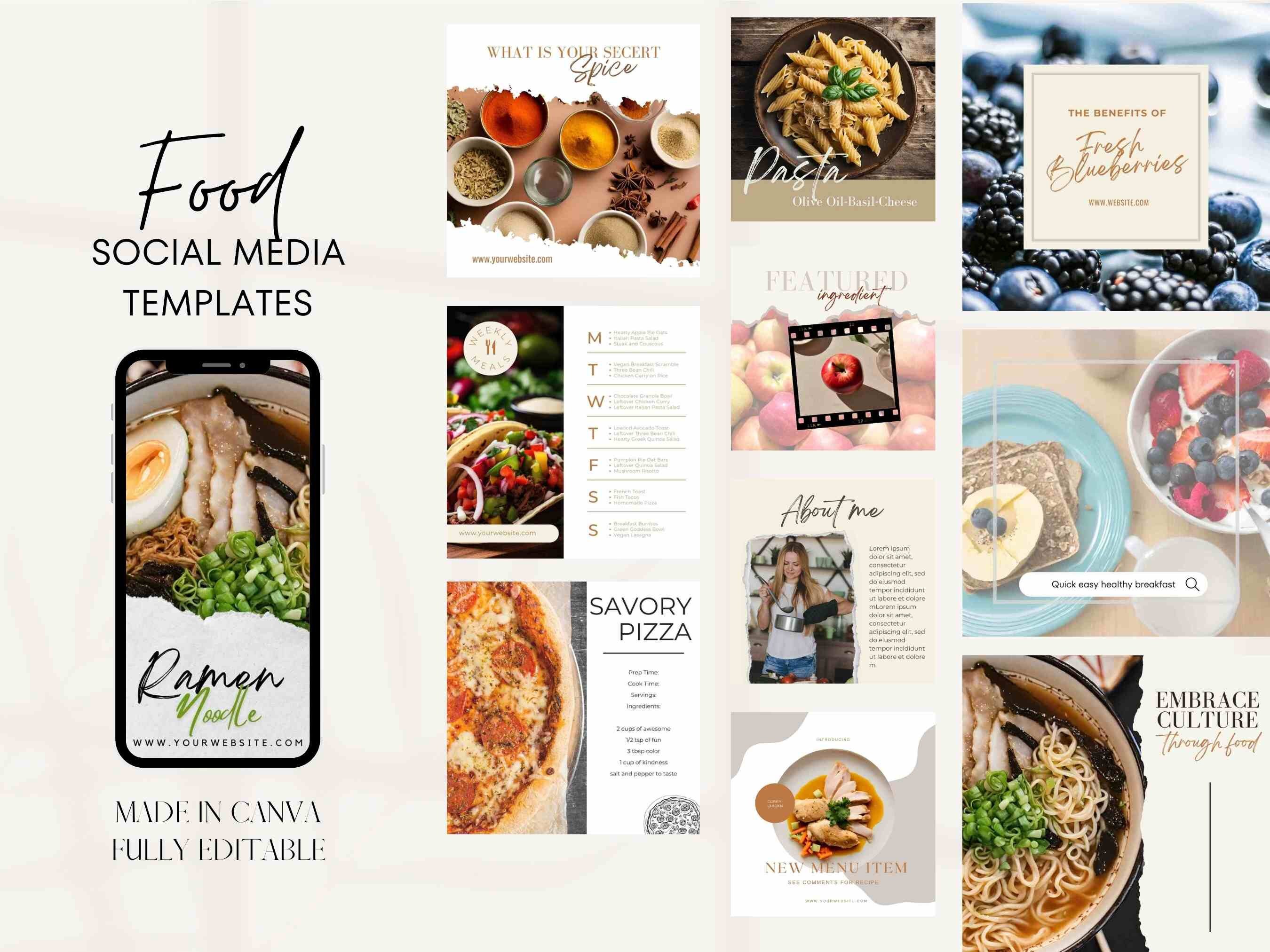Food Instagram Posts, Healthy Eating Recipe Branding, Dietician ...