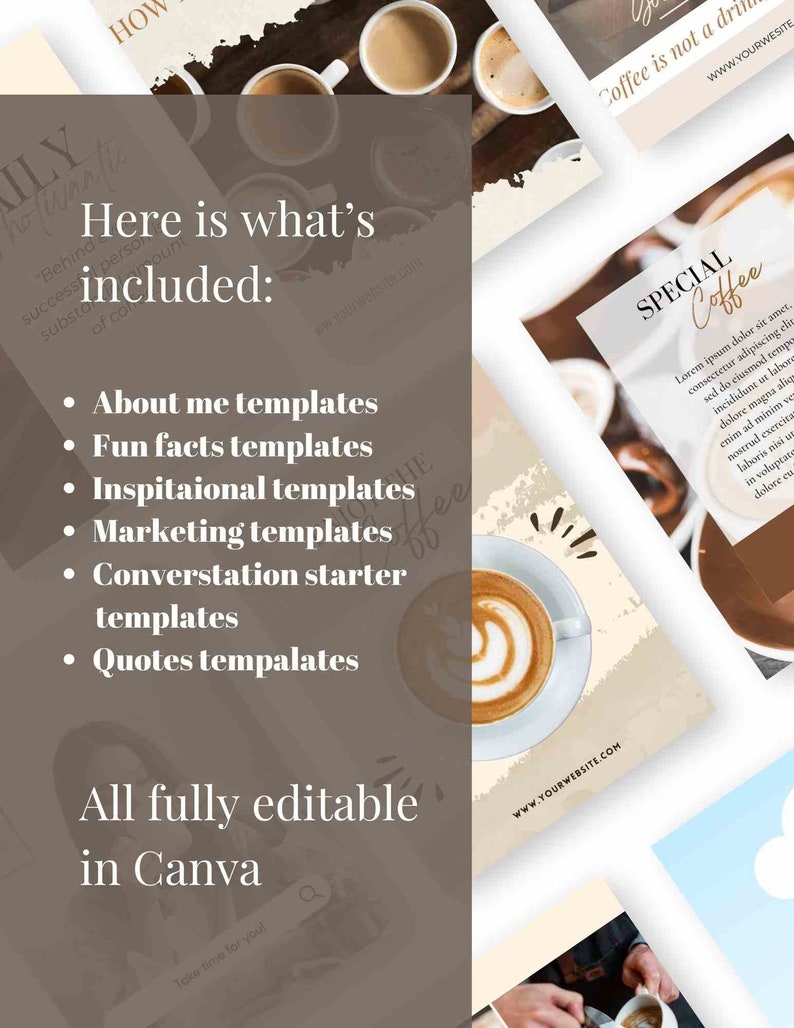 32 Coffee Instagram Posts, Café Business Social Media Template, Coffee ...