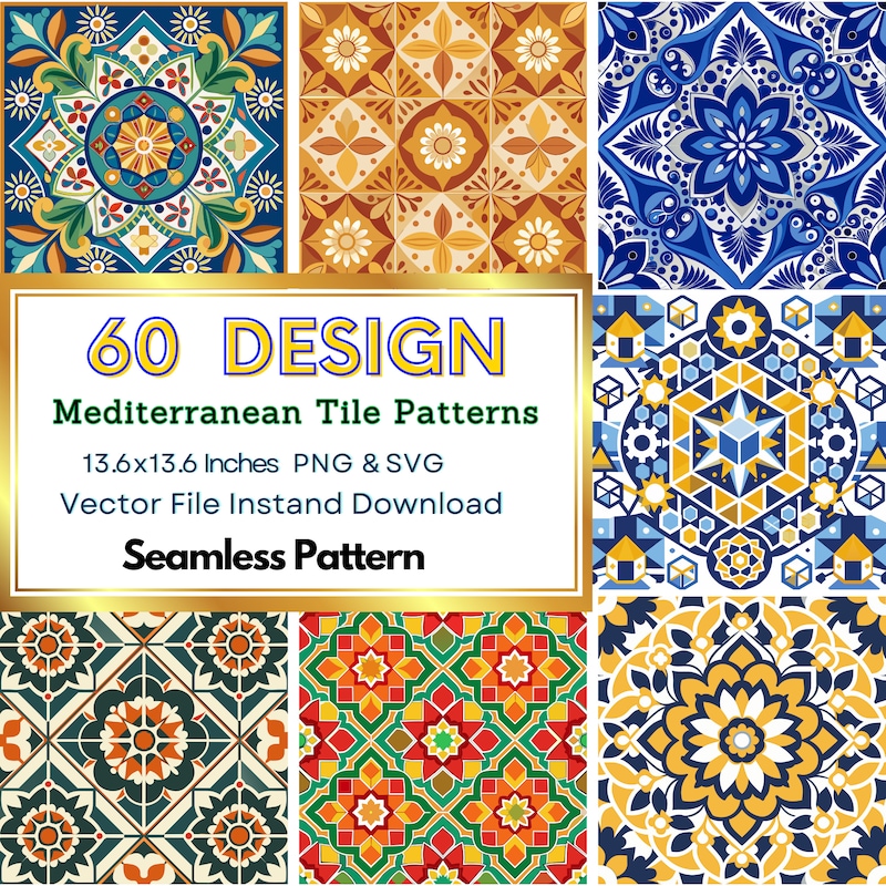 Mediterranean Tile - Etsy