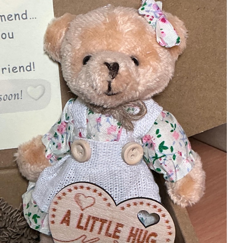 Teddy Bear Get Well Gift, Speedy Recovery Hug in a Box, Keepsake ...