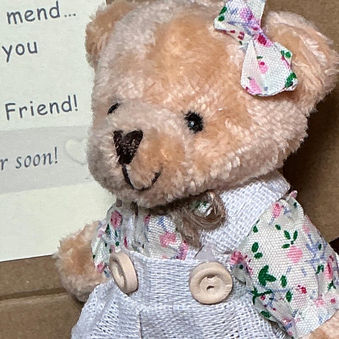 Teddy Bear Get Well Gift, Speedy Recovery Hug in a Box, Keepsake ...
