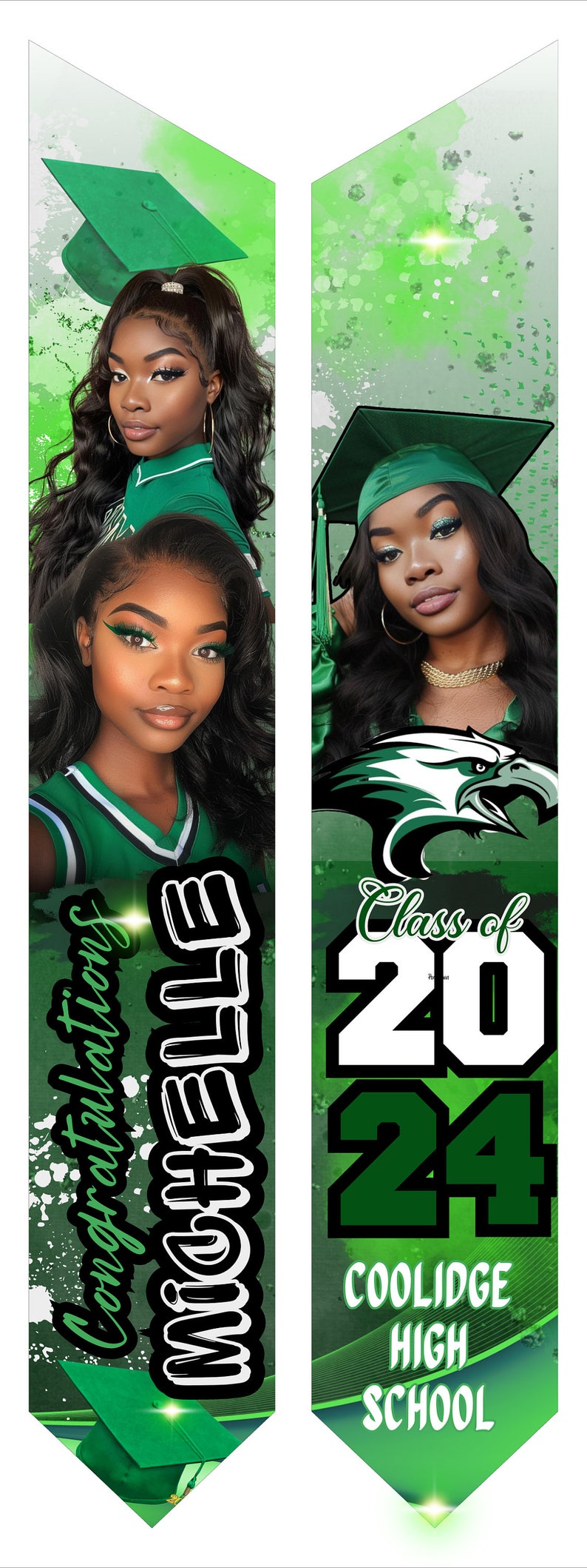 Editable Graduation Stole CANVA ONLY - Etsy