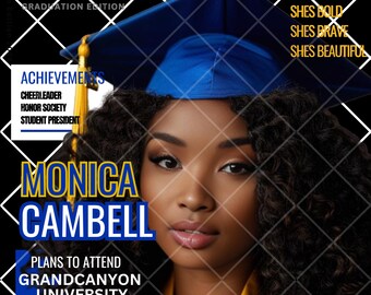 Graduation Magazine Cover, Graduation Invitation, Graduation 2024 ...