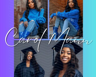 Fully Editable Grad Magazine Cover/gradient Fill/canva Use ONLY - Etsy