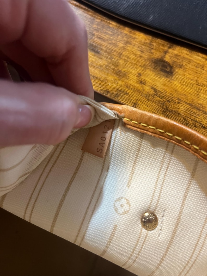 Neverfull MM Louis Vuitton Damier Azur Date Code SA0121 - Etsy