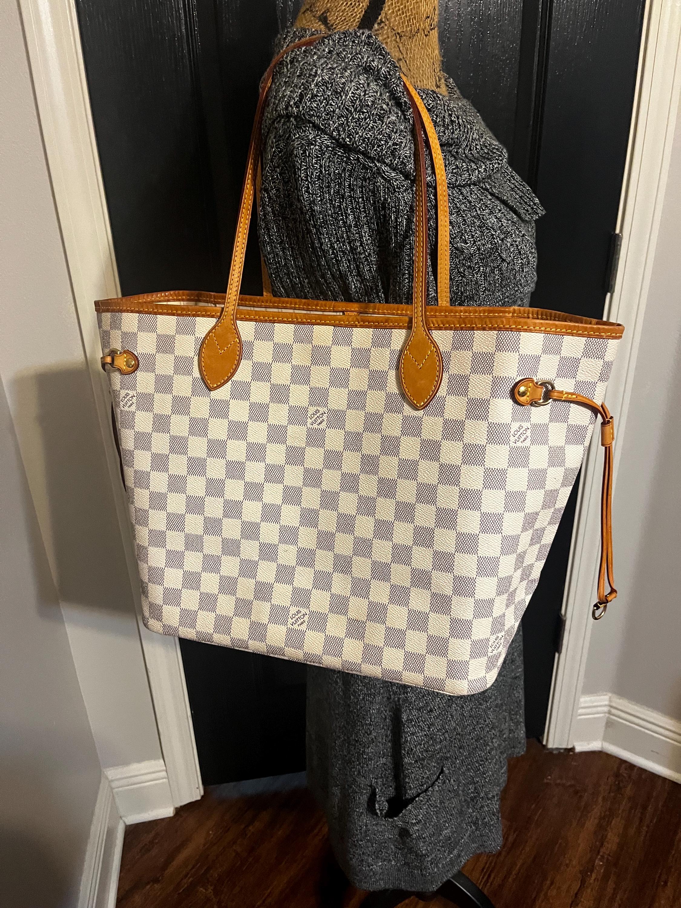 Neverfull MM Louis Vuitton Damier Azur Date Code SA0121 - Etsy
