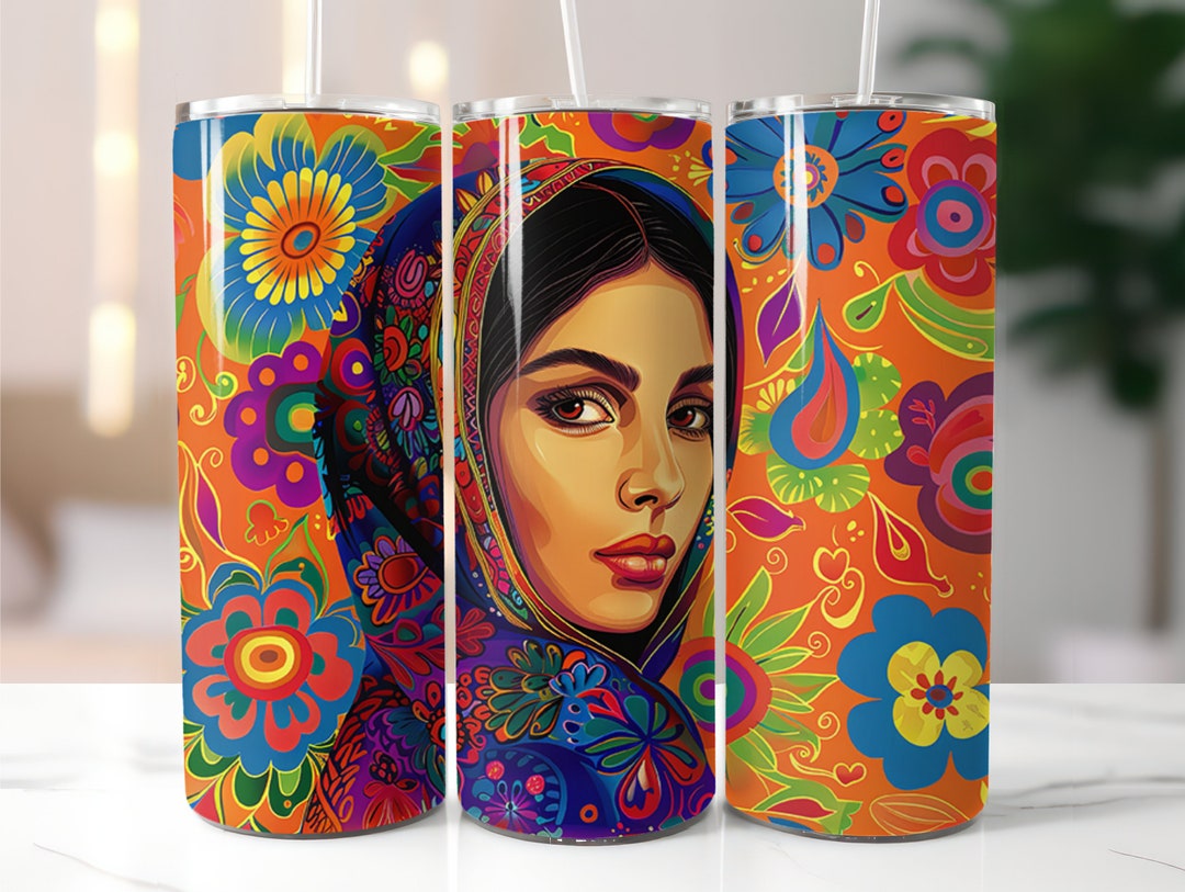 Pakistani Truck Art Inspired 20oz Skinny Tumbler, Stainless Steel ...