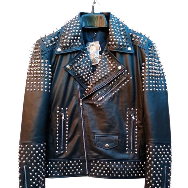 Mens Studded Jacket - Etsy