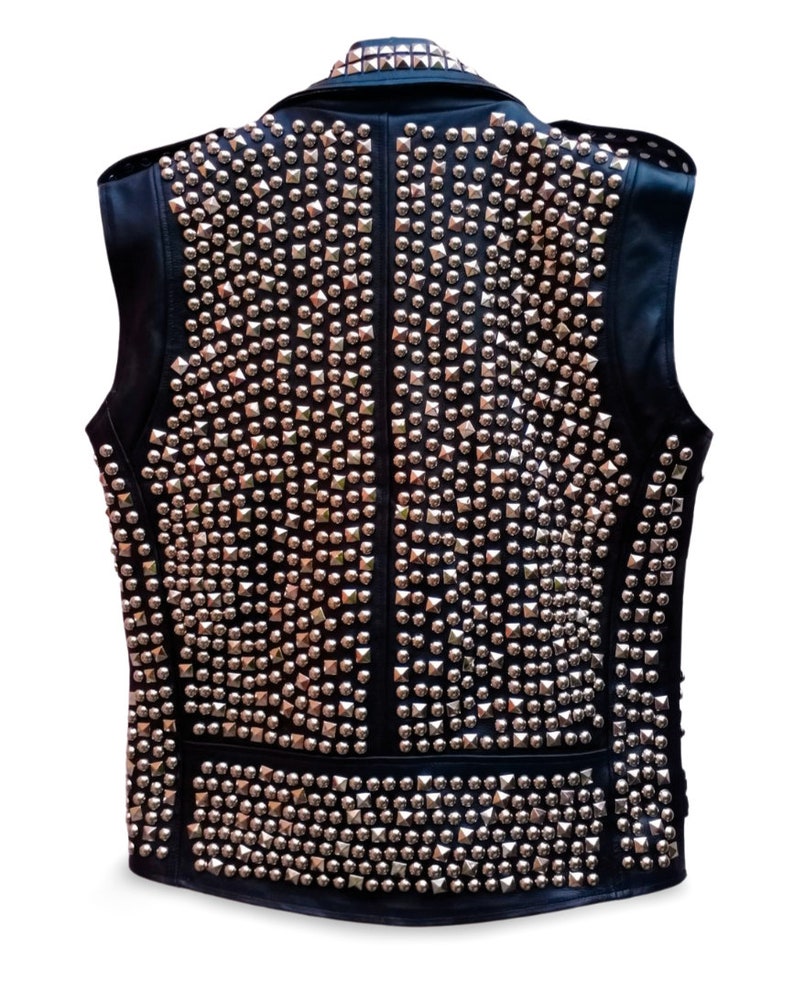 Handmade Studded Leather Vest, Steam Punk Studded Vest, Master Piece ...
