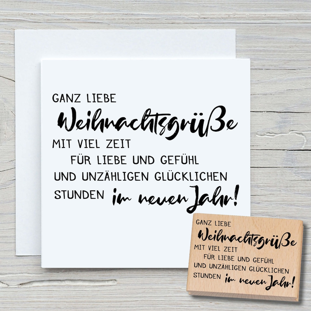 Stamp Very Dear Christmas Greetings DIY Motif Stamp for Making Cards ...