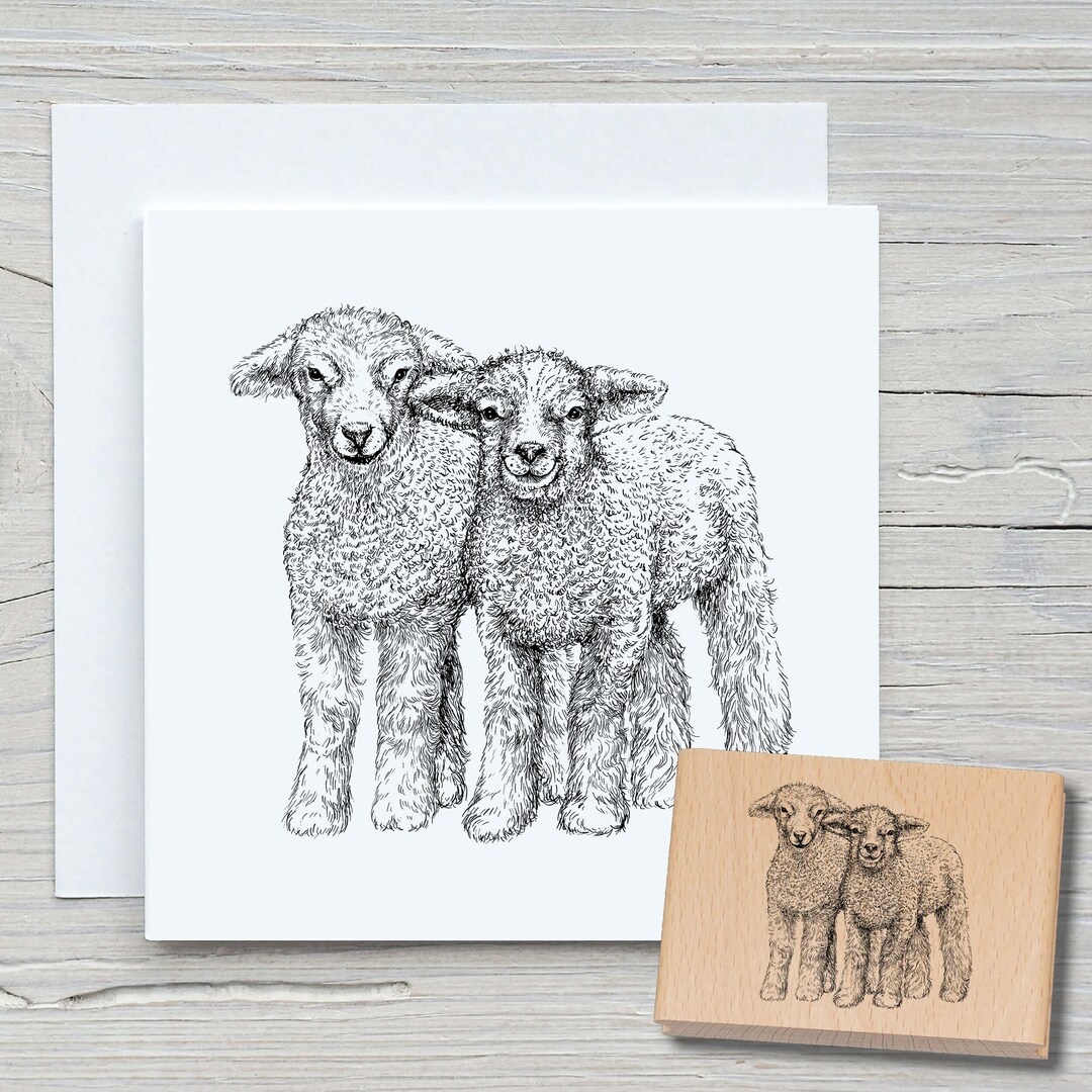 Sheep Stamp - DIY Motif Stamp for Making Cards, Paper, Fabrics - Sheep ...