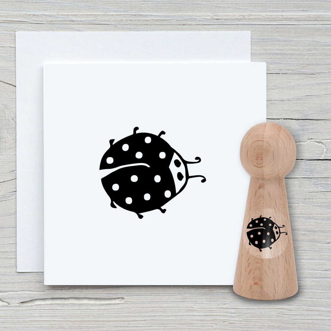 Stamp Cone Ladybug Mini - DIY Motif Stamp for Crafting Cards, Paper ...