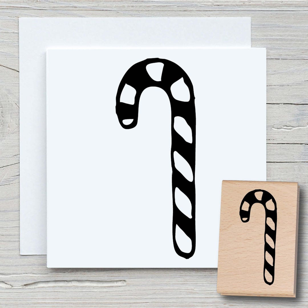 Candy Cane Stamp DIY Motif Stamp for Making Cards, Paper, Fabrics ...
