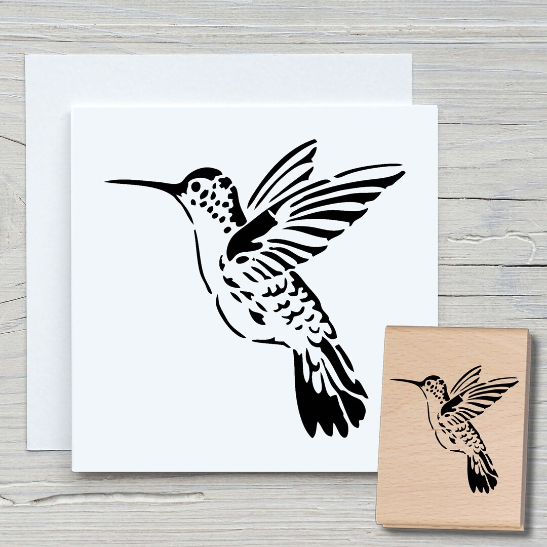 Stamp Hummingbird DIY Motif Stamp for Making Cards, Paper, Fabrics ...