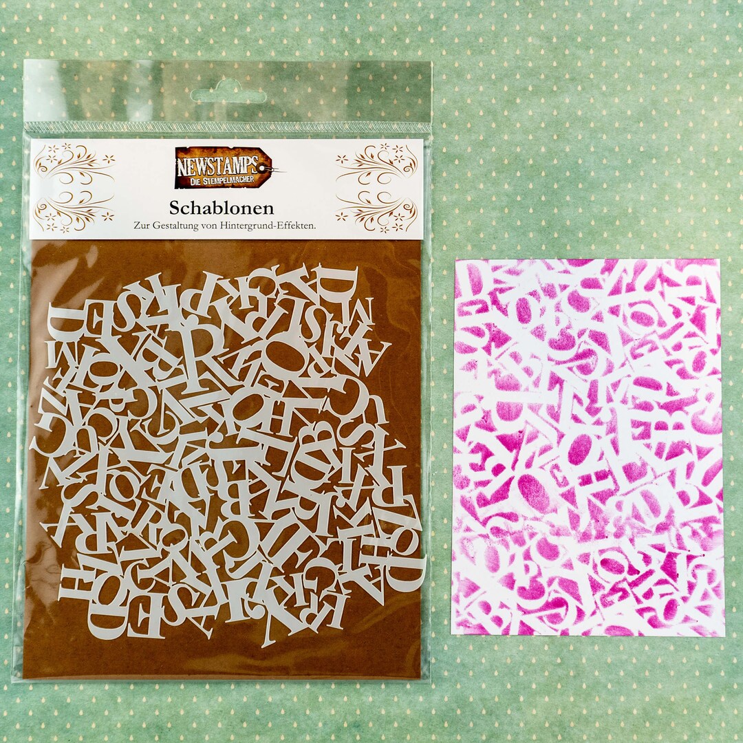 ABC Stencil DIY Stencil for Making Cards, Paper, Fabrics Letters - Etsy
