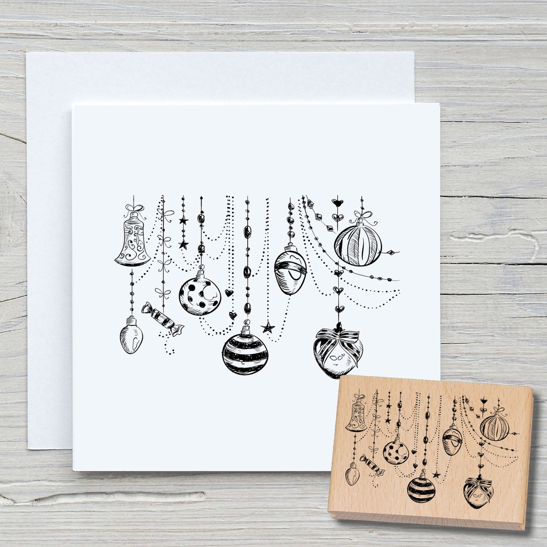 Stamp Christmas Decorations DIY Motif Stamps for Making Cards, Paper ...