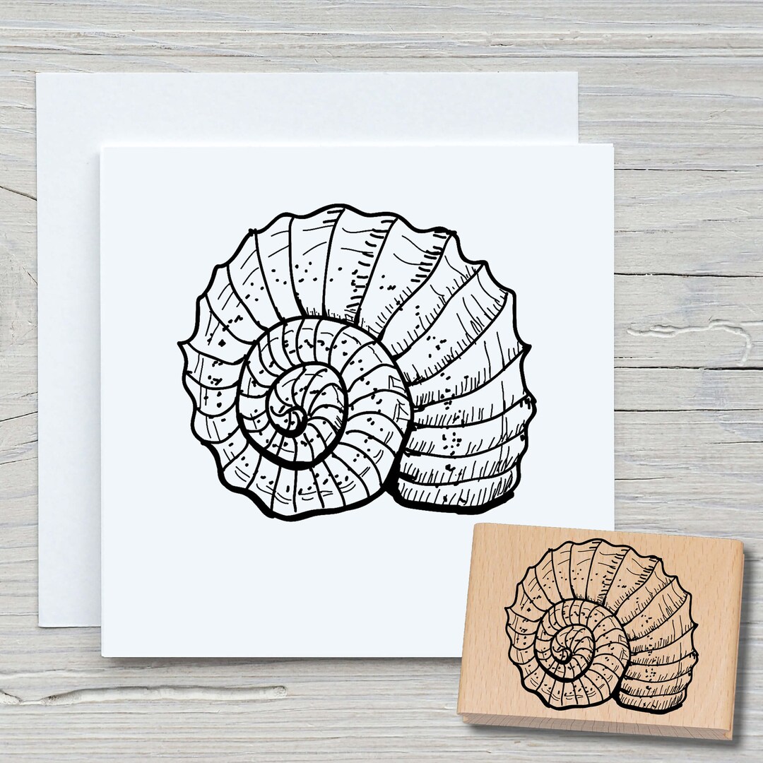Stamp Snail Shell DIY Motif Stamp for Making Cards, Paper, Fabrics ...
