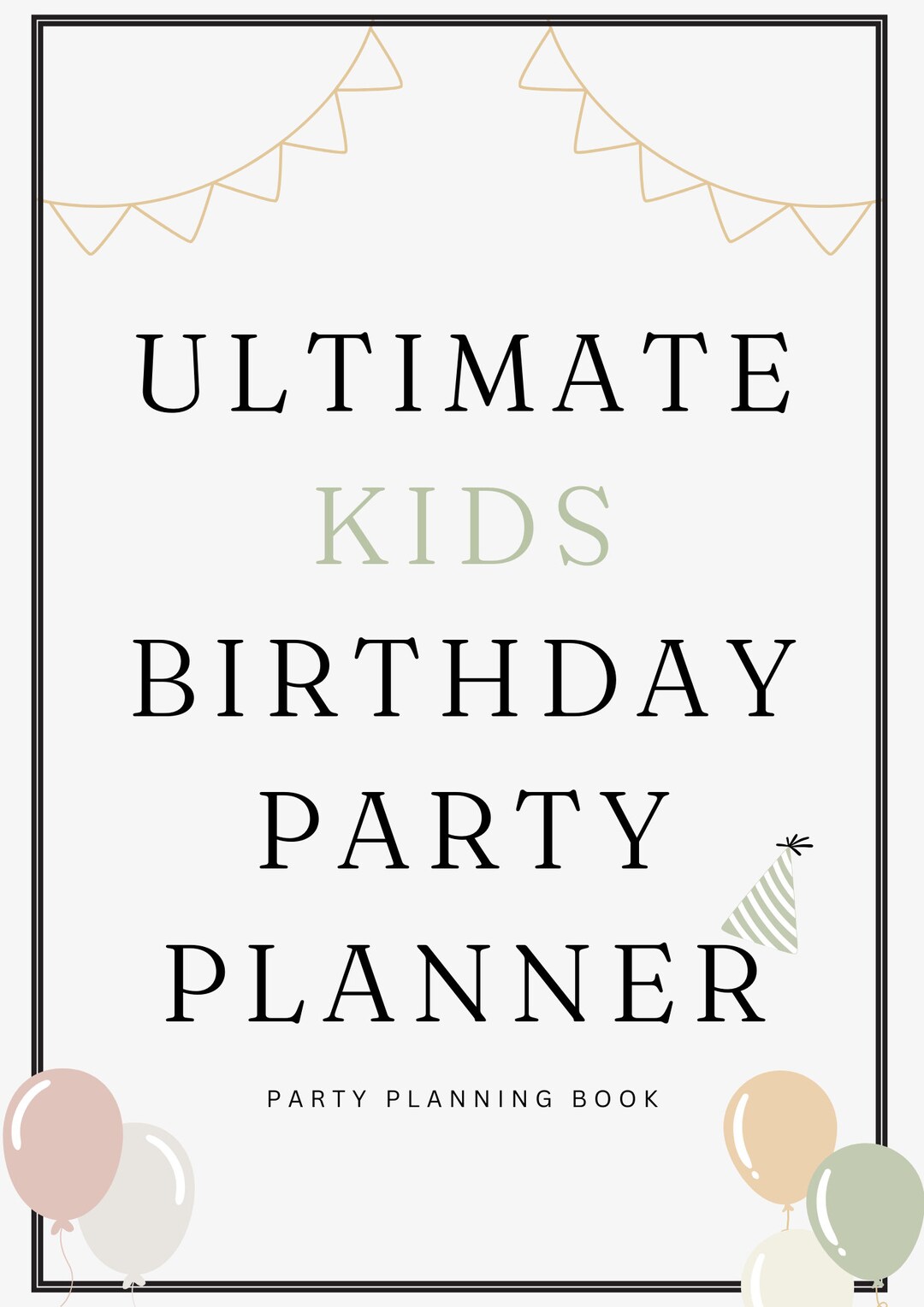 Kids Birthday Party Planner Kids Birthday Planner Printable Birthday ...
