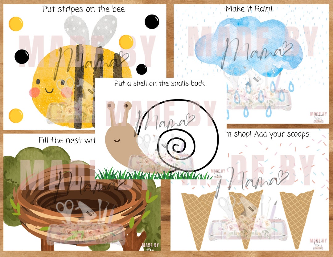 Spring Playdough Mat BUNDLE, Play Doh Cards, Toddler Activity ...