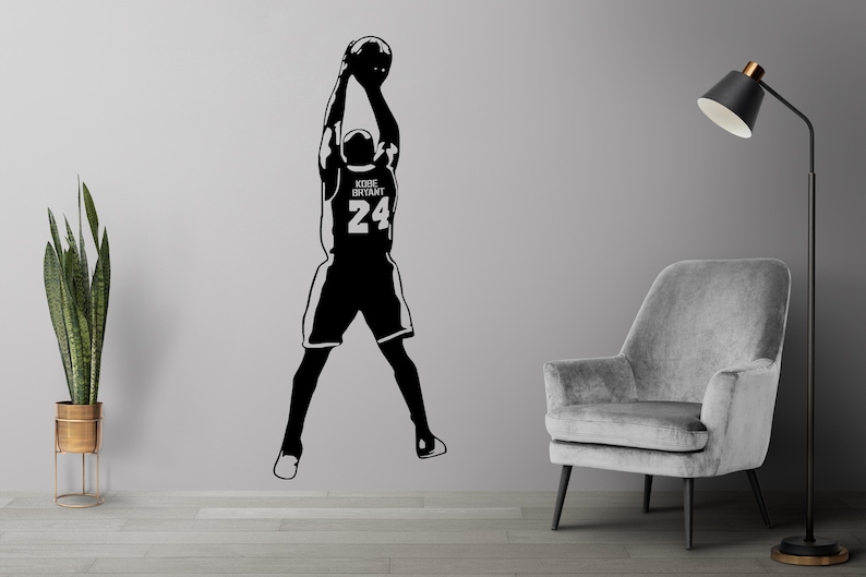 Kobe Bryant Themed Metal LED Wall Art - NBA Legend Lighted Wall Decor ...