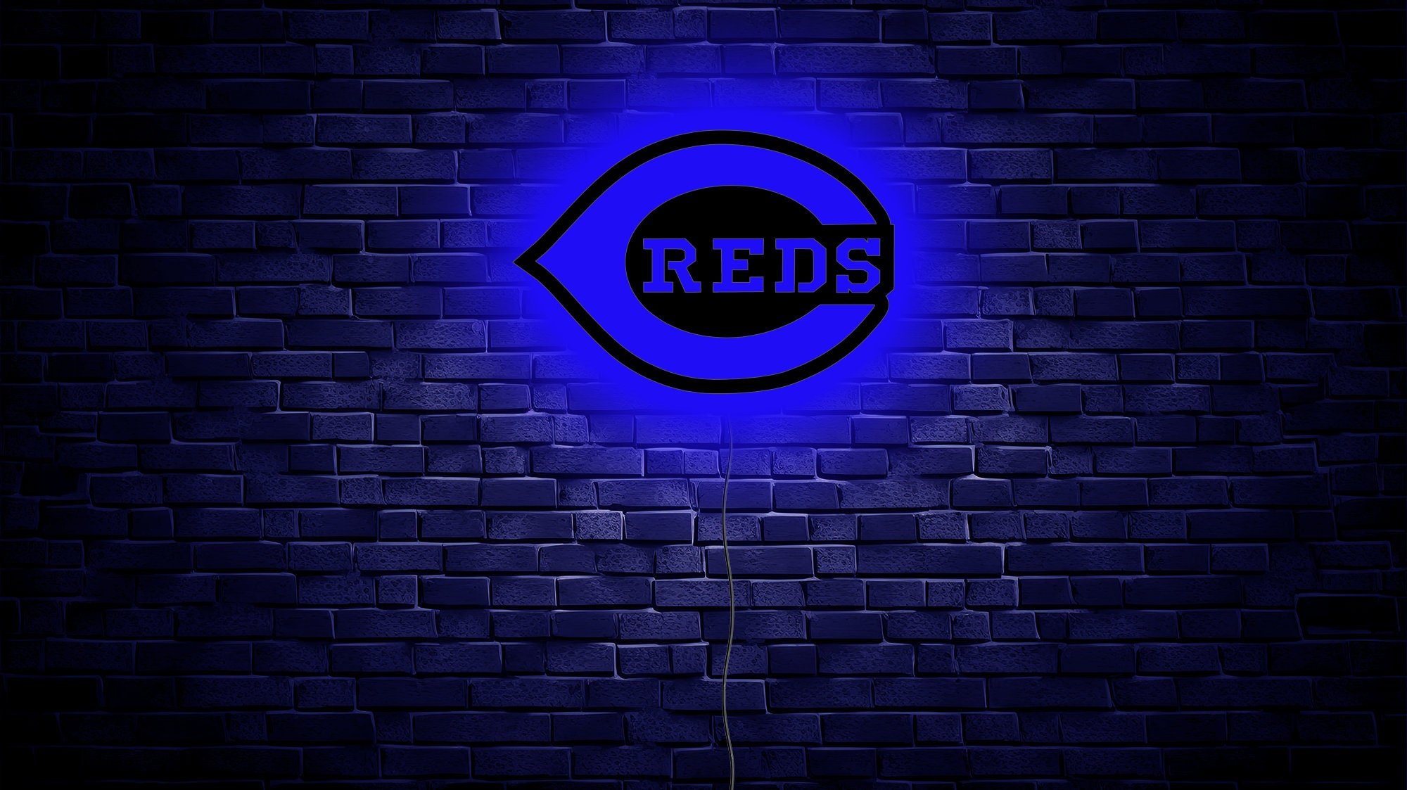Cincinatti Reds Led Sign, Reds Baseball Wall Decor, Reds Mlb Team ...