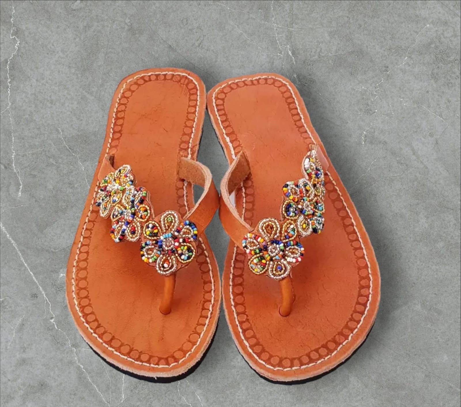 Maasai Sandals Beaded Leather Sandals Women Sandals Ladies Open Shoes ...